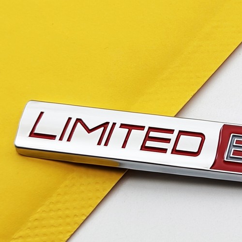 3D Chrome Metal Red Limited Edition Emblem SUV Racing Logo Letter ...