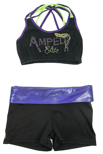 Cheerleader Uniform Outfit Costume AMPED Elite Adult Sm Super Sexy Bra ...