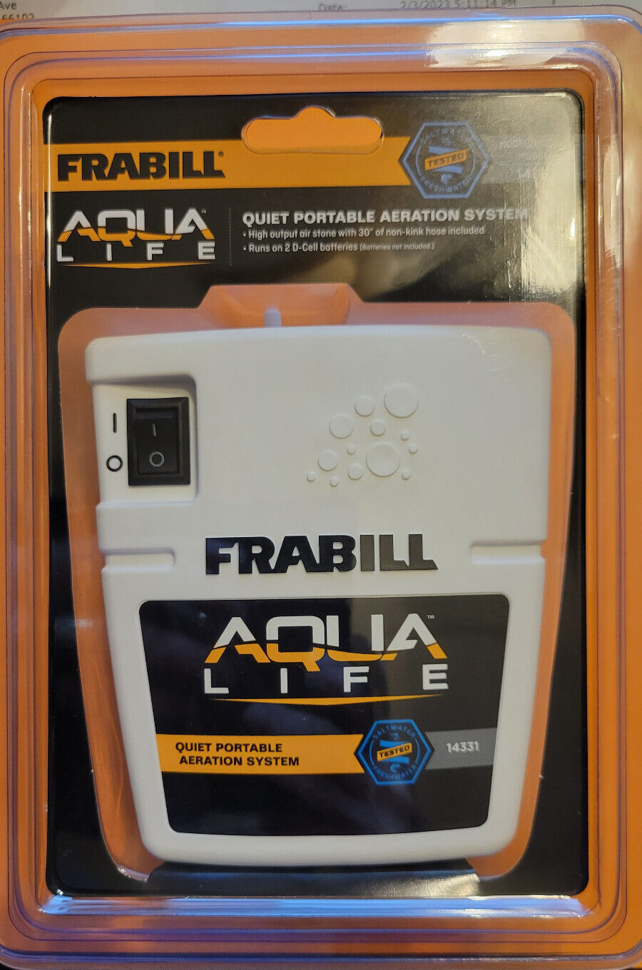 Frabill Aqua Life Portable Aerator #14331 ~ D-cell ~ FREE Shipping | eBay