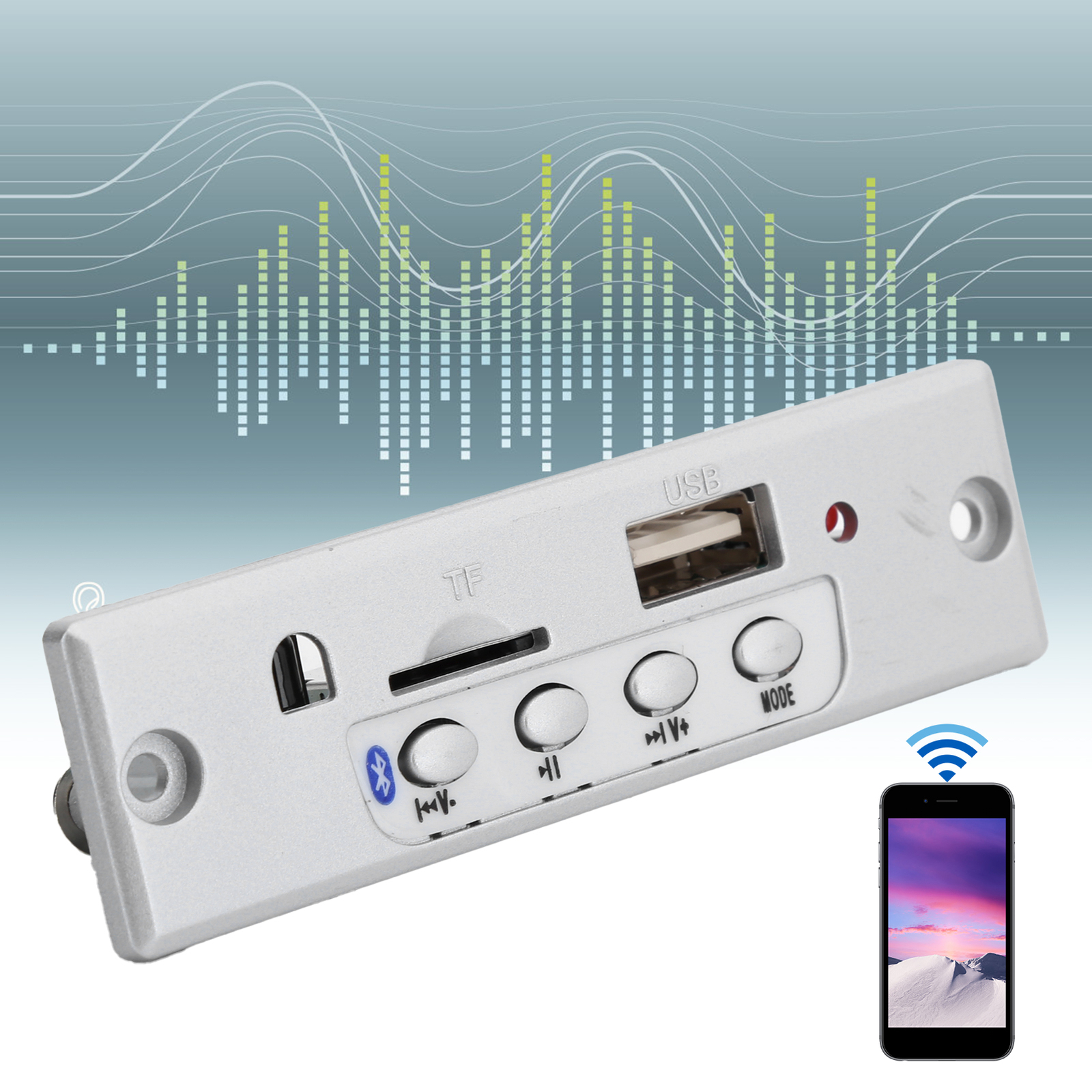 5.0 Speaker DIY Kit 2*3W Subwoofer Stereo Music Box Remote Control DD ...