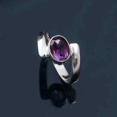 Amethyst Gemstone Rings Sterling Silver 925 Women Ring Gift For Her ...