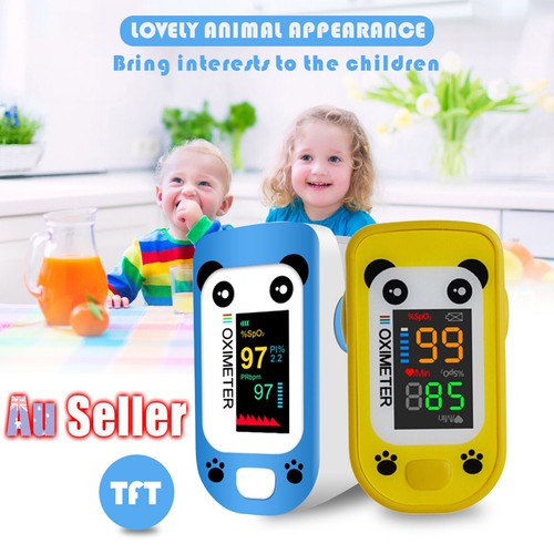 Children Finger Pulse Oximeter Blood Oxygen SpO2 Saturation Monitor ...