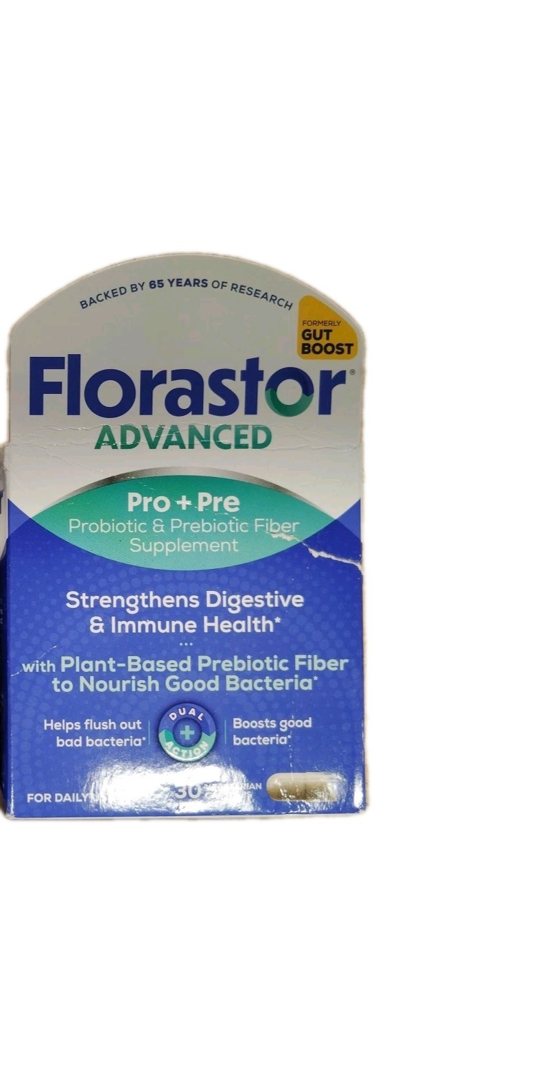 Florastor Advanced Probiotic & Prebiotic 30 Exp 2/2028 704142000484| eBay