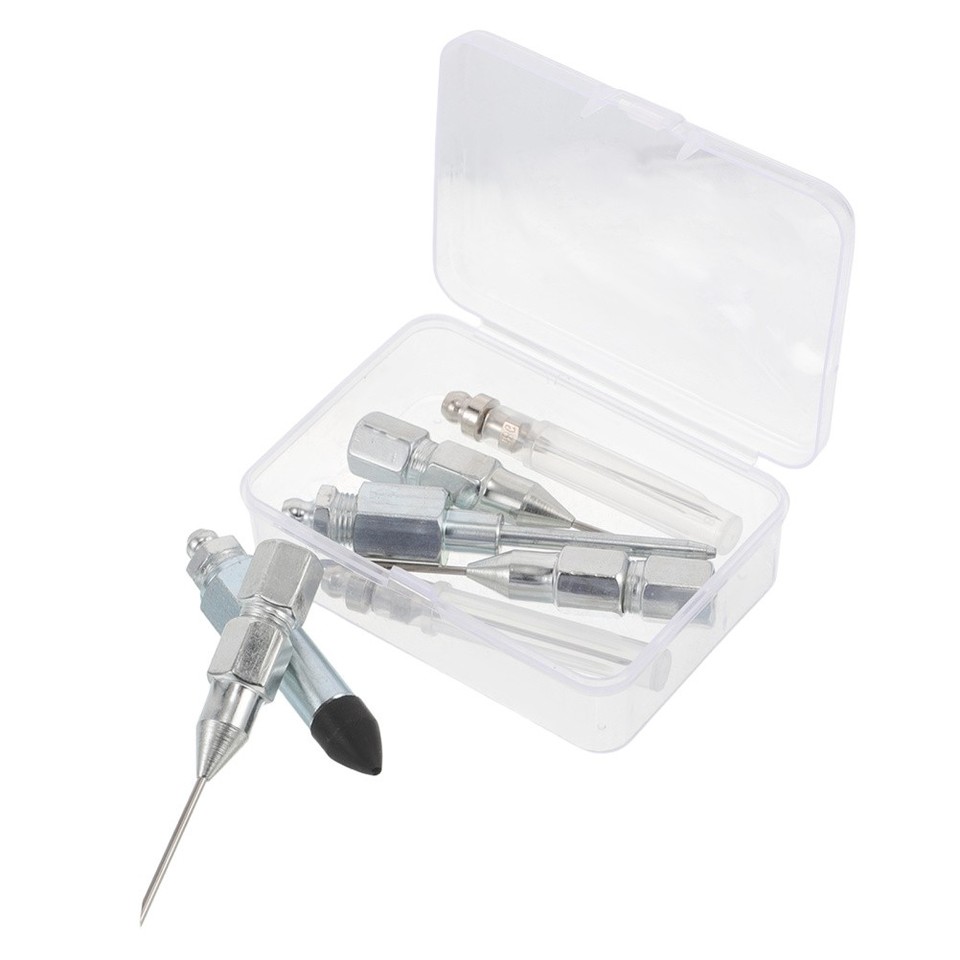 7 PCS Butter Needle Set Grease Gun Lubrication Accessories Adapter ...
