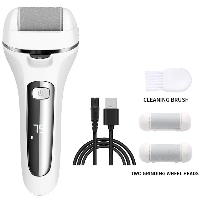 Electric Callus Remover Foot File Pedicure Machine Rechargeable Heel ...