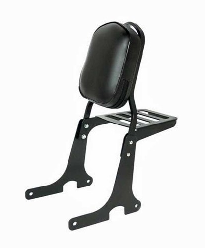 Backrest Spaan black with luggage rack for Triumph America and ...