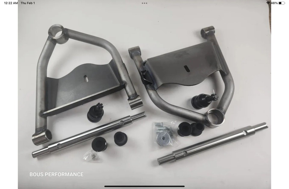 1963-87 CHEVROLET GMC C10 NARROWED AIR BAG UPPER & LOWER CONTROL ARMS ...
