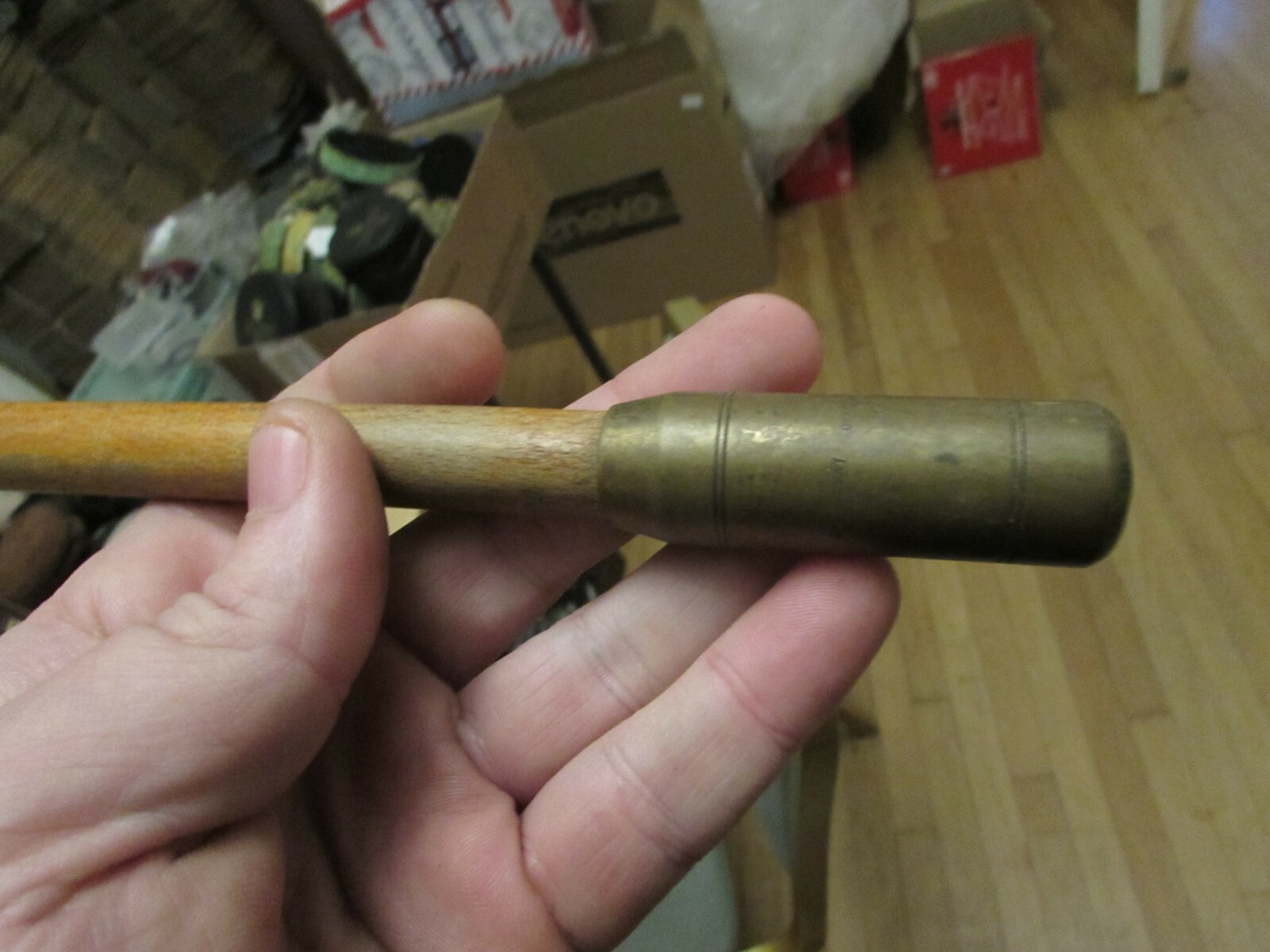 excellent vintage hardy alnwick wood brass salmon fly fishing priest 9 ...