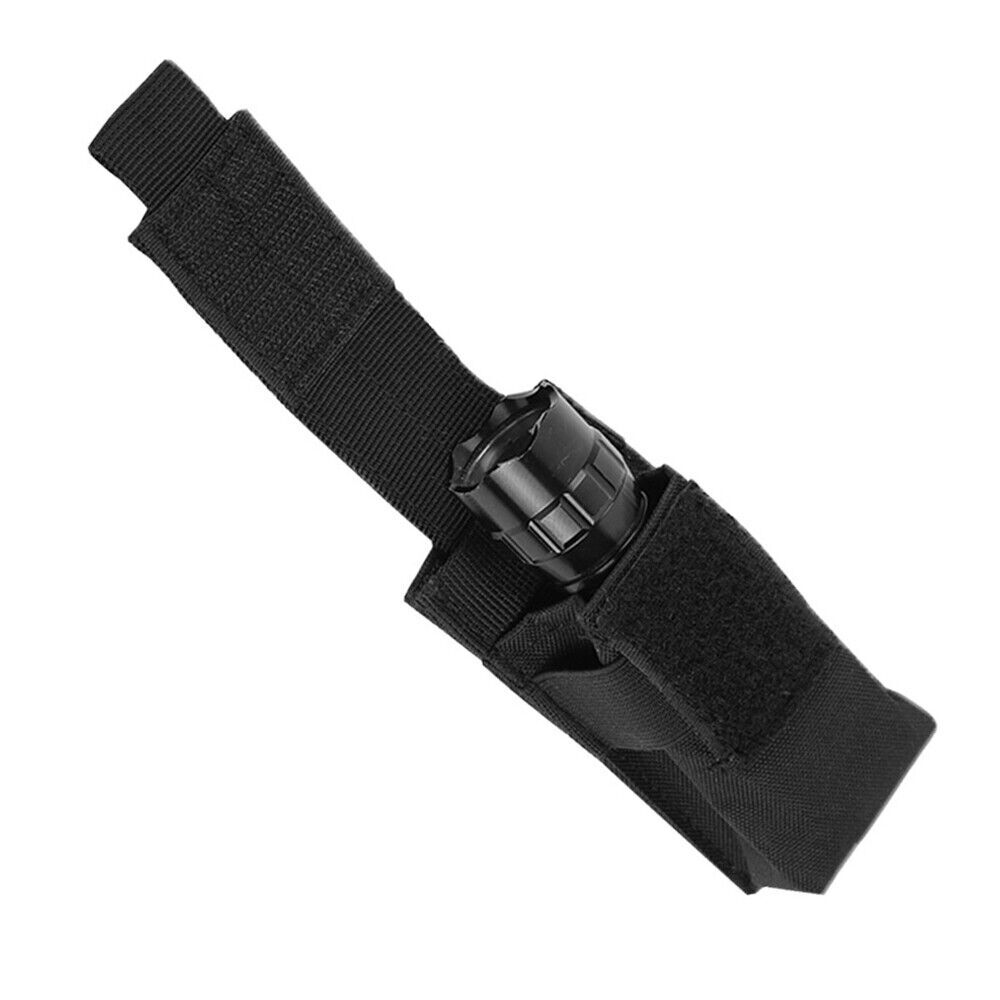 Molle Tactical Flashlight Pouch Holster Belt Carry Case Duty Pepper ...