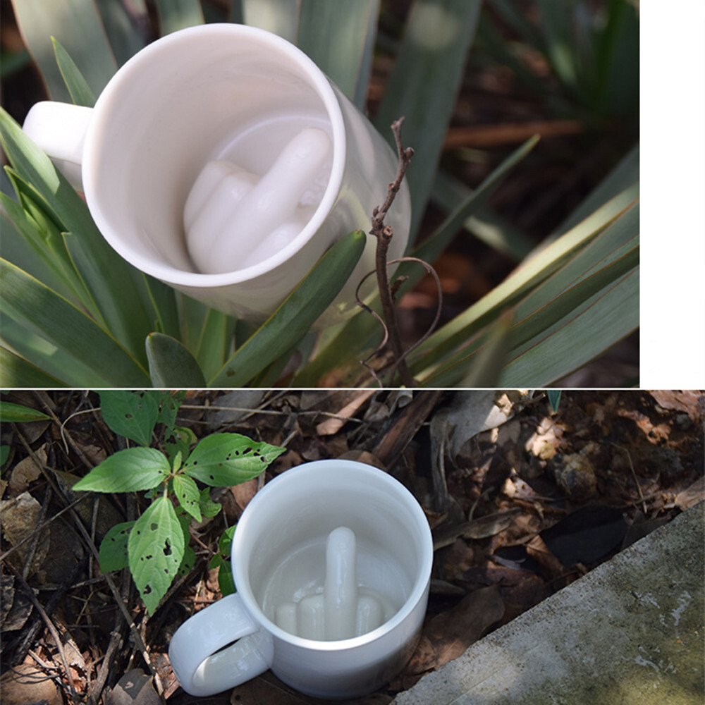 Middle finger Mug Middle Finger Mug Coffee Cup With Ceramic Funny Prank ...