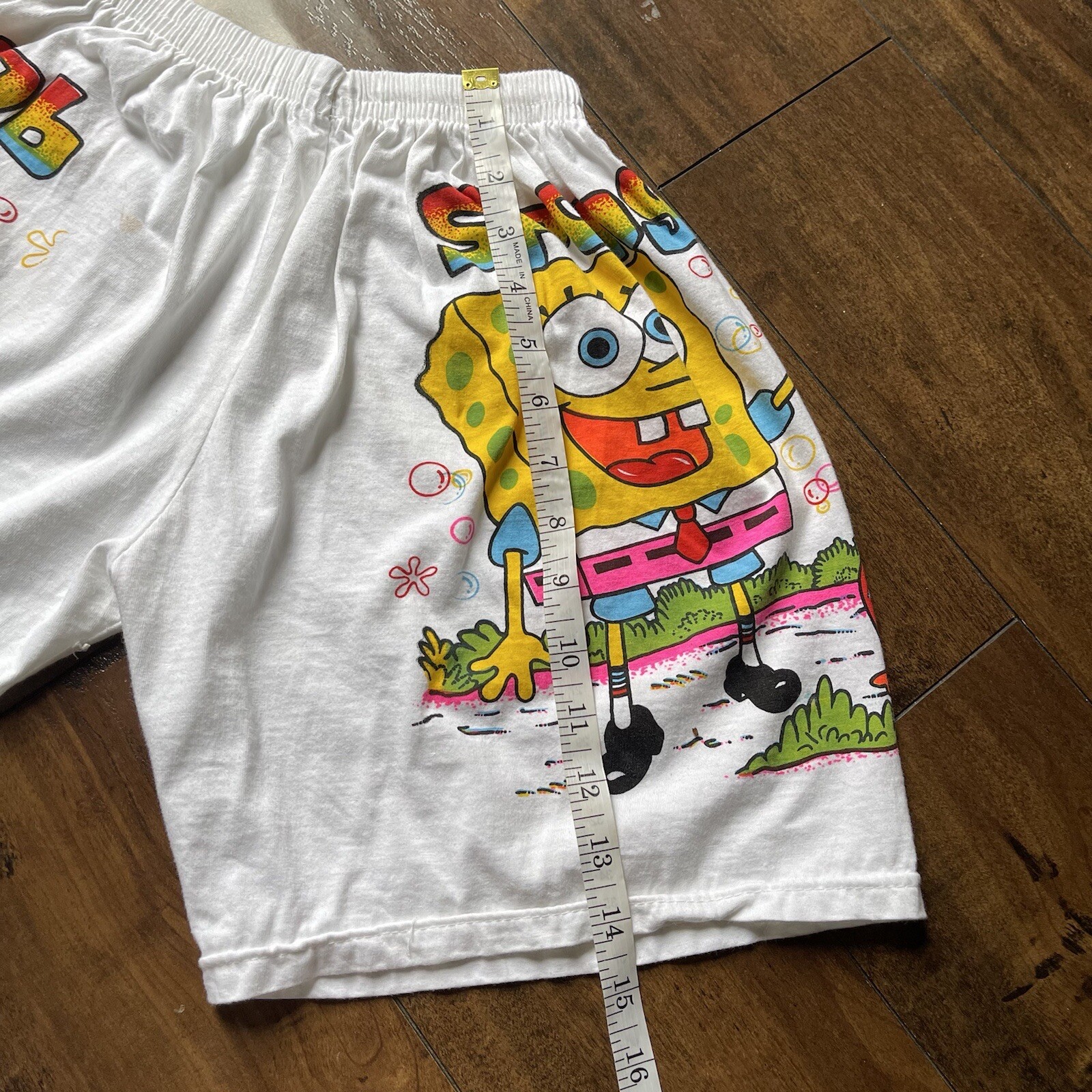 NICKELODEON SpongeBob SquarePants White Comfy Shorts … - Gem