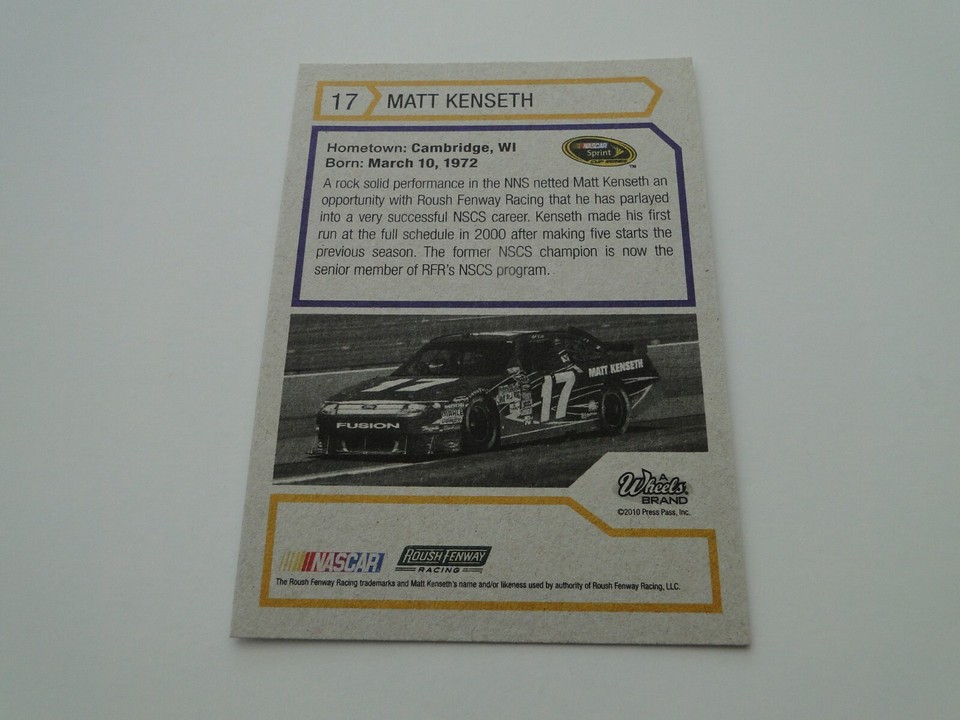 2011 Element Matt Kenseth Card #17 | eBay