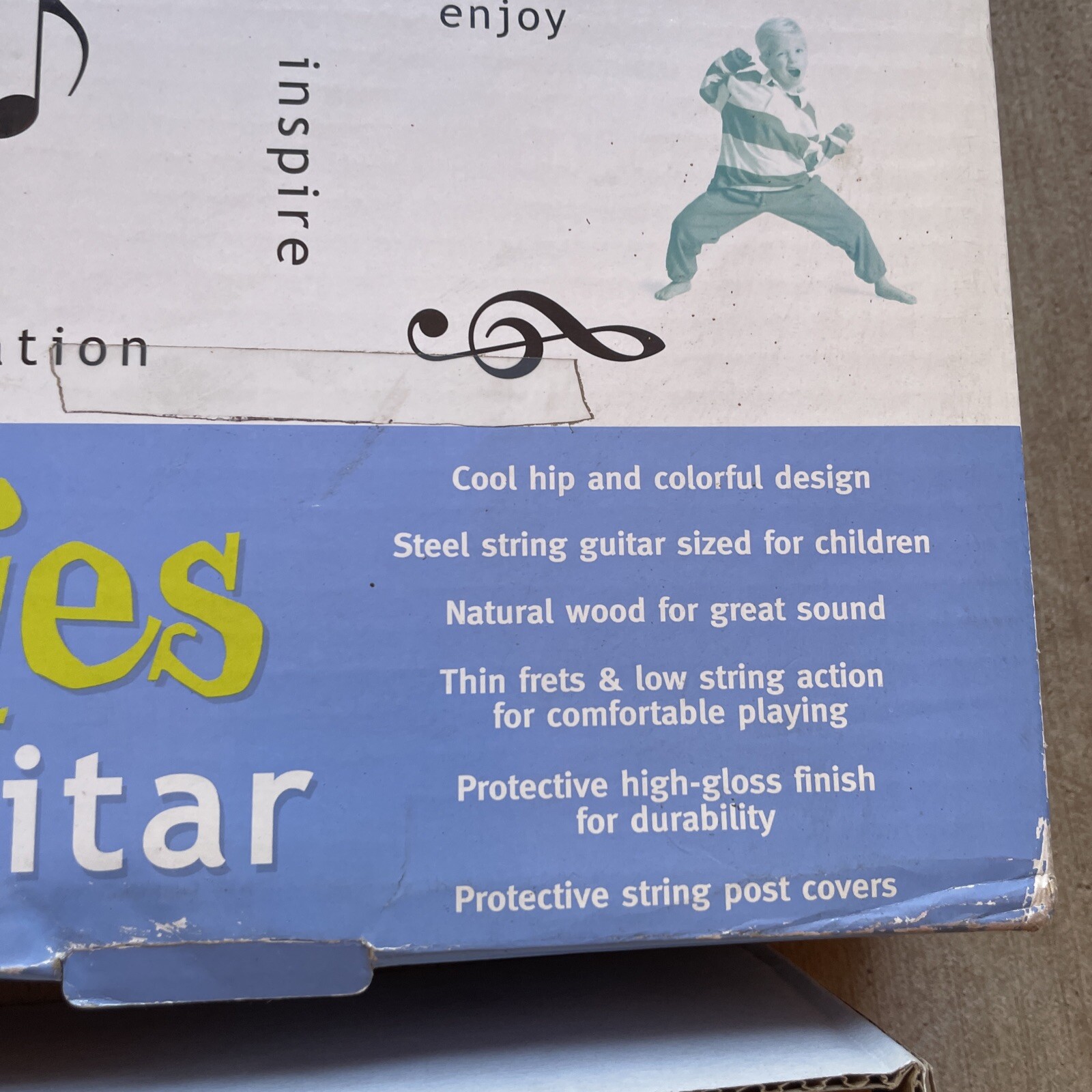 First Act Acoustic Green Wave Guitar 31 Inch Acoustic Guitar Strings ...