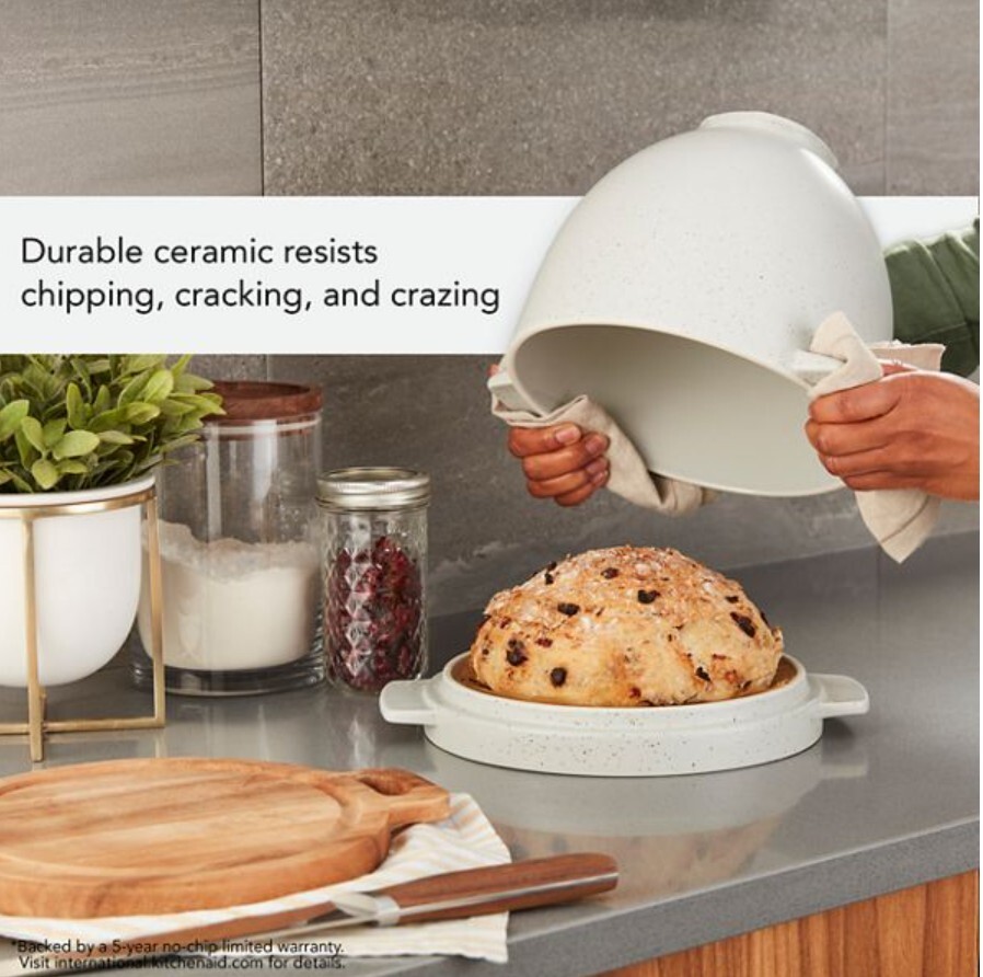 KitchenAid® Bread Bowl with Baking Lid, 5 Quart KSM2CB5BGS NIB