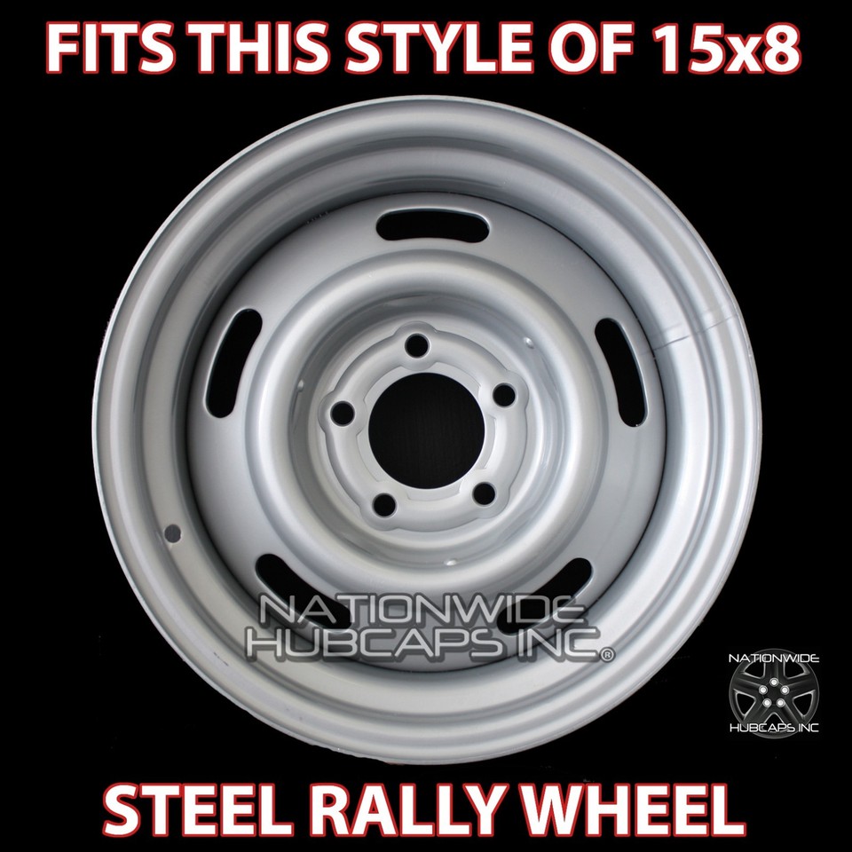 4 CHEVY GM 15" 15X8 RALLY WHEEL 3" DEEP TRIM RINGS BEAUTY RIM RING ...