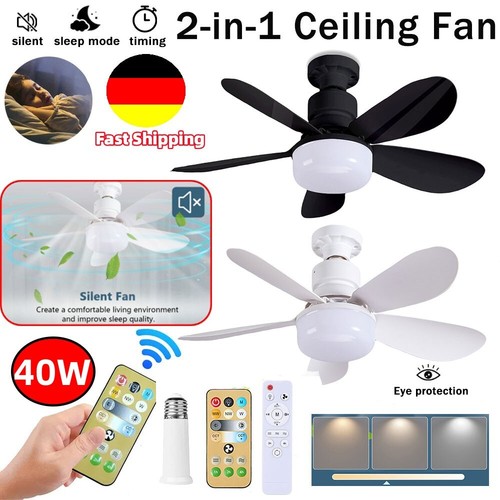 LED Ventilator Deckenleuchte Deckenventilator Schlafraum Lampe mit ...