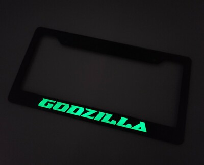 (Glowing) Godzilla GTR 100% Carbon Fiber License Plate Frame Premium | eBay
