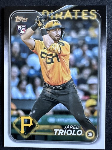 2024 TOPPS SERIES 1 JARED TRIOLO RC #281 PIRATES ROOKIE CARD PITTSBURG ...