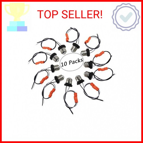 Rextin Medium Edison E26 Socket Adapter Base Male Screw in Light Bulb ...