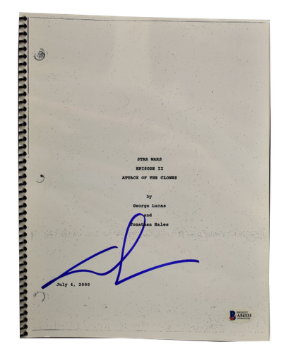 GEORGE LUCAS SIGNED SIGNED STAR WARS EPISODE 2 ATTACK OF THE CLONES ...