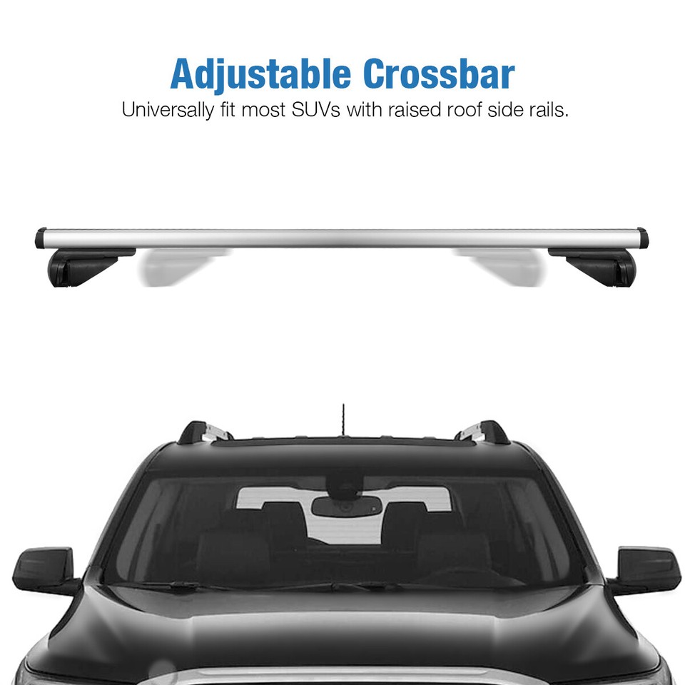 53" Car Roof Rail Top Cargo Carrier Cross Bar Lock For Mercedes-Benz ...