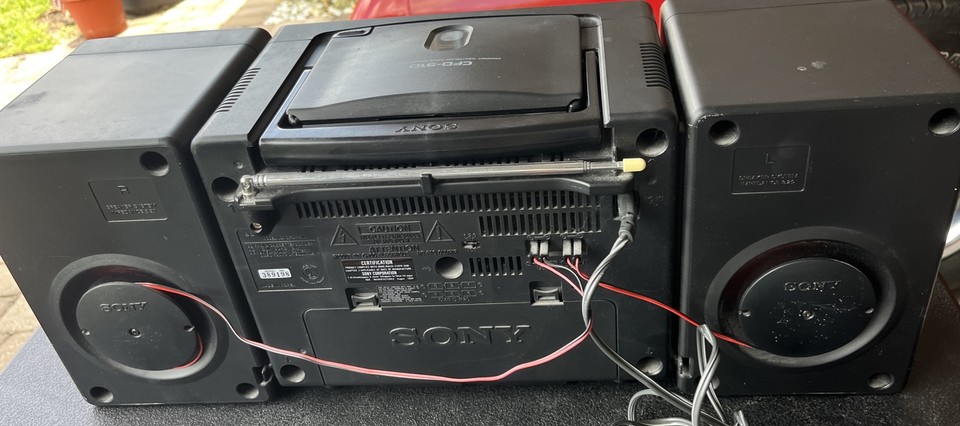 Sony CFD-510 CD Radio Cassette Mega Bass Speaker Boombox 90's Vintage ...