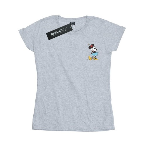 Disney Womens/Ladies Minnie Mouse Kick Chest Cotton T-Shirt (BI31752 ...