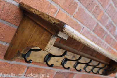Antique Vintage Pine Coat Rack Made to order - Wooden Reclaimed Rustic ...