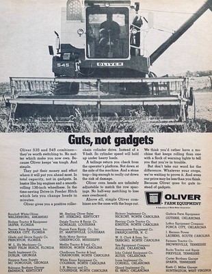 1965 (?) Oliver 545 Combine Vintage Ad #901 | eBay