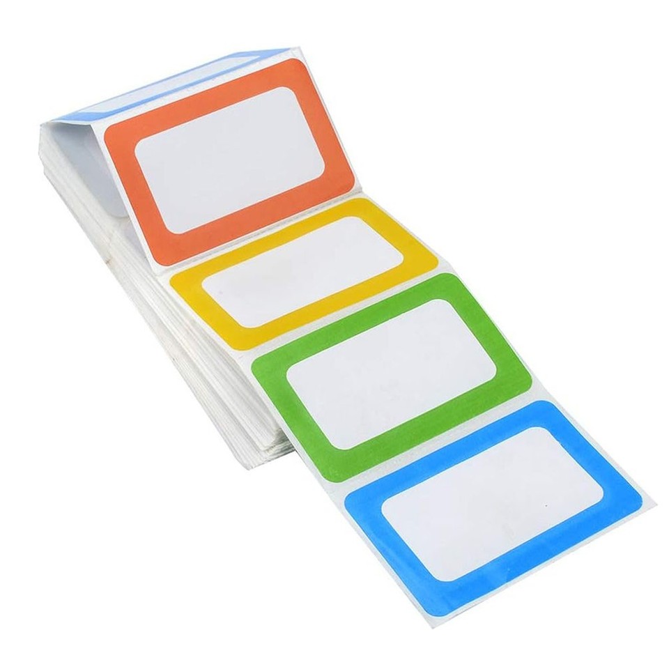 300 Pcs Blank Label Stickers Name Tag Labels for School Supplies | eBay ...