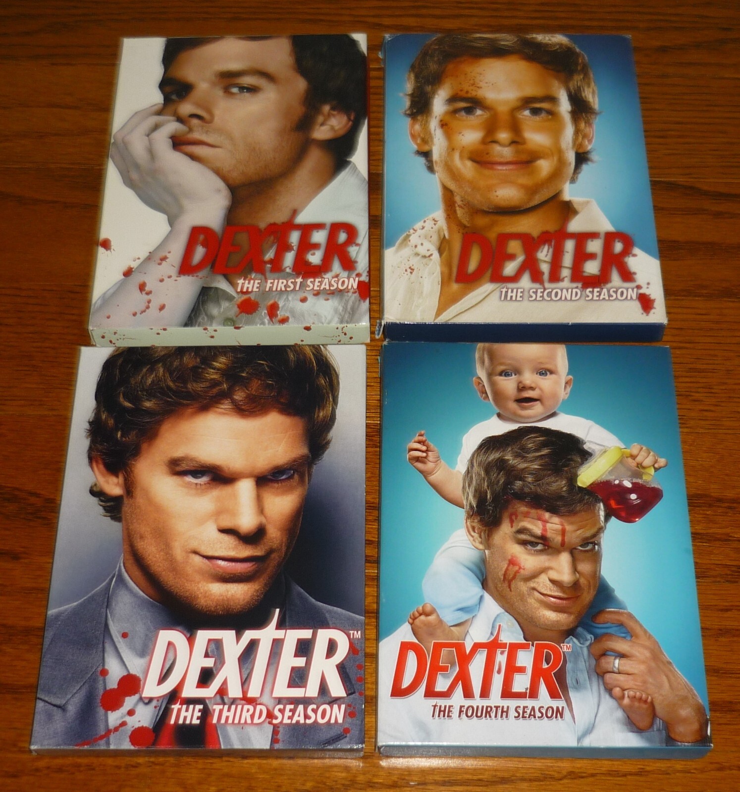 Dexter DVD Boxed sets First Second Third Fourth Season Michael C. Hall ...
