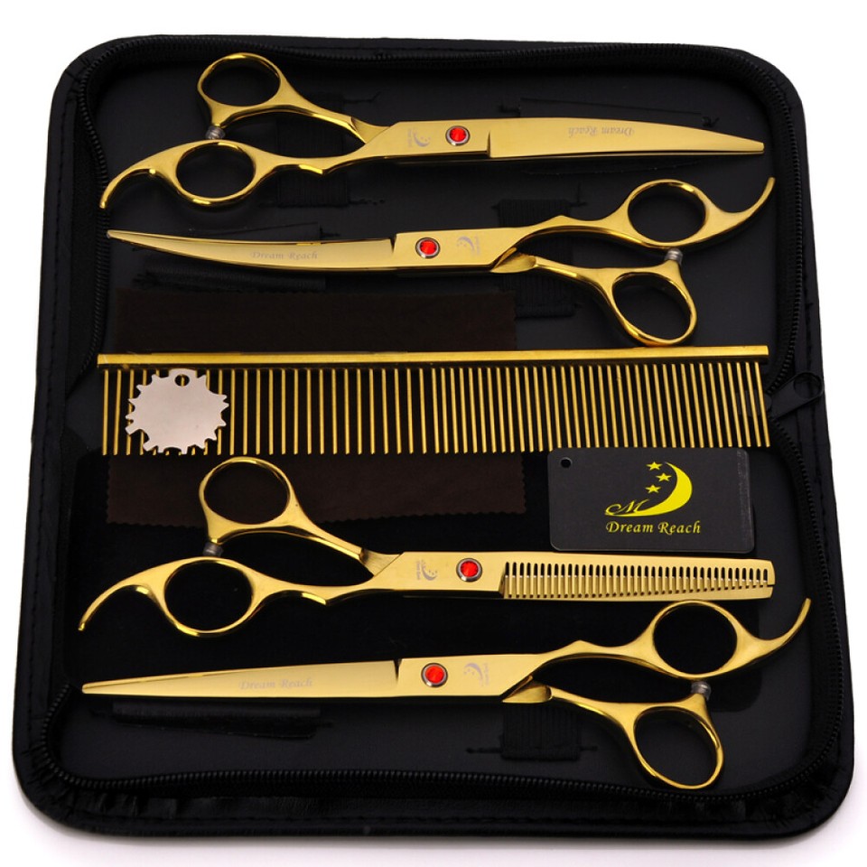 4pcs/Kit Pro Salon Hair Cutting Thinning Scissors Barber Shear ...