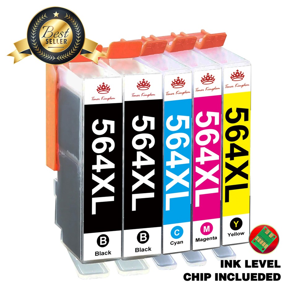 564XL Ink Cartridge for HP Photosmart 5510 7510 7525 Deskjet 3520 3522 ...