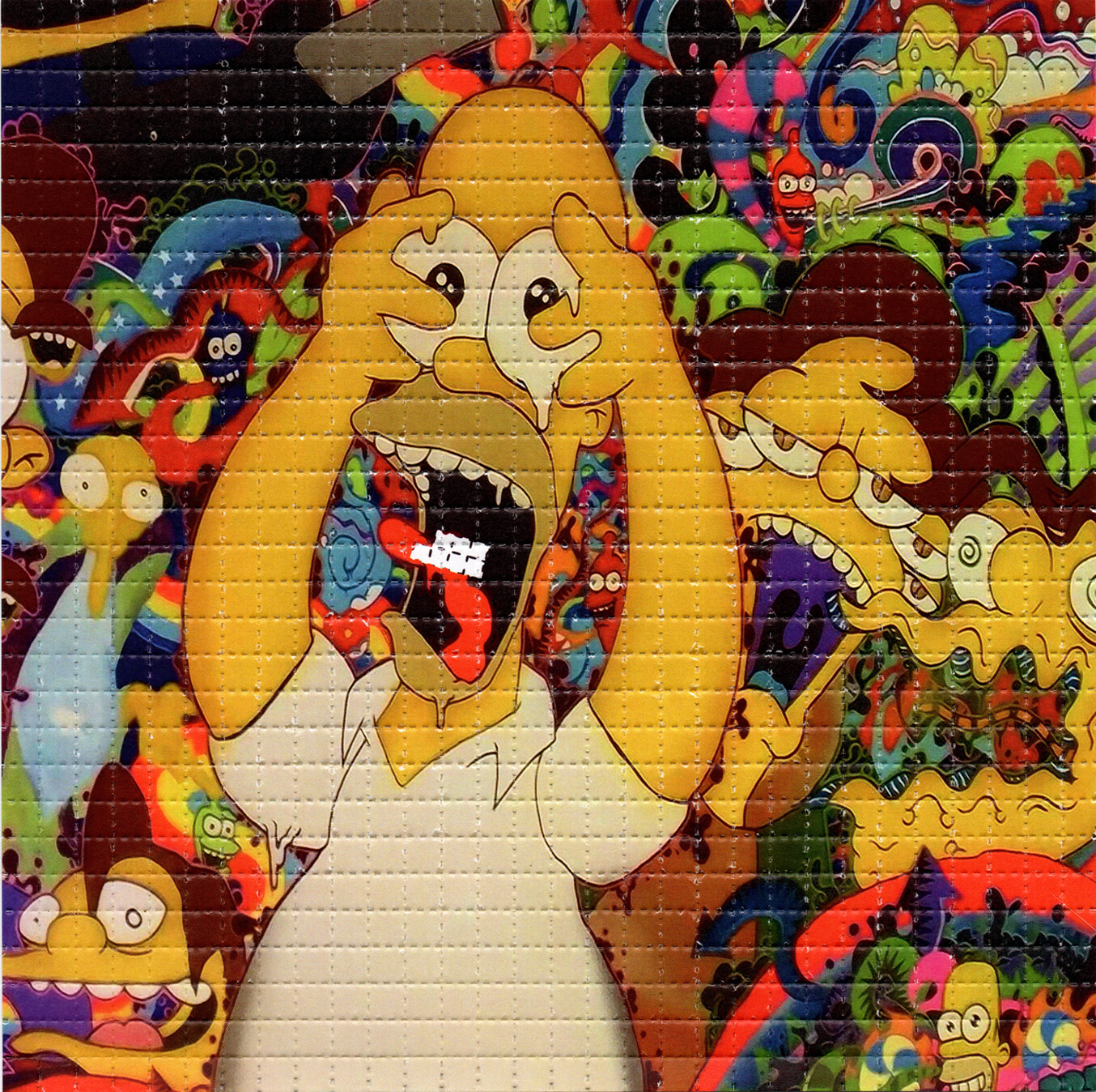 Simpsons Tabs Homer Simpson Trips BLOTTER ART perforated paper sheet ...