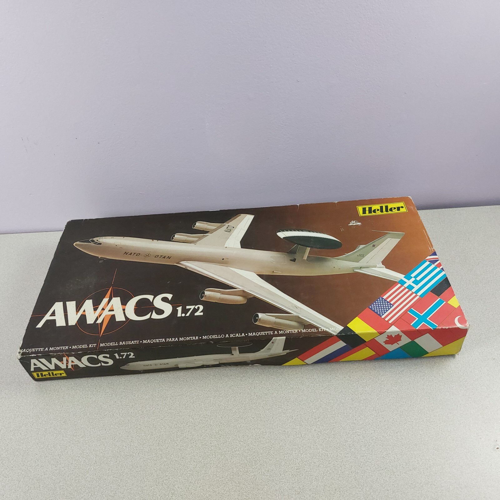 Heller Plastic Model Kit 1/72 AWACS NATO Plane French Import 80306 NEW ...
