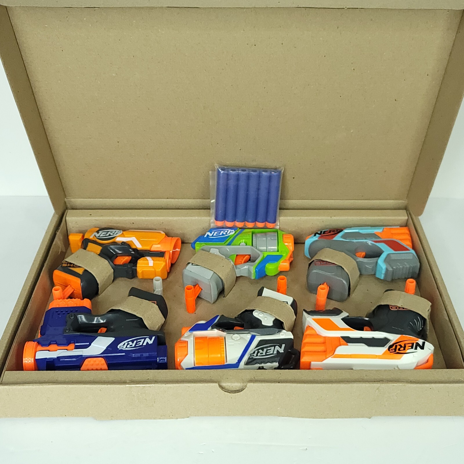 NERF MicroShots 6-Blaster Bundle - 6 Mini Dart-Firing Elite Blasters 6 ...