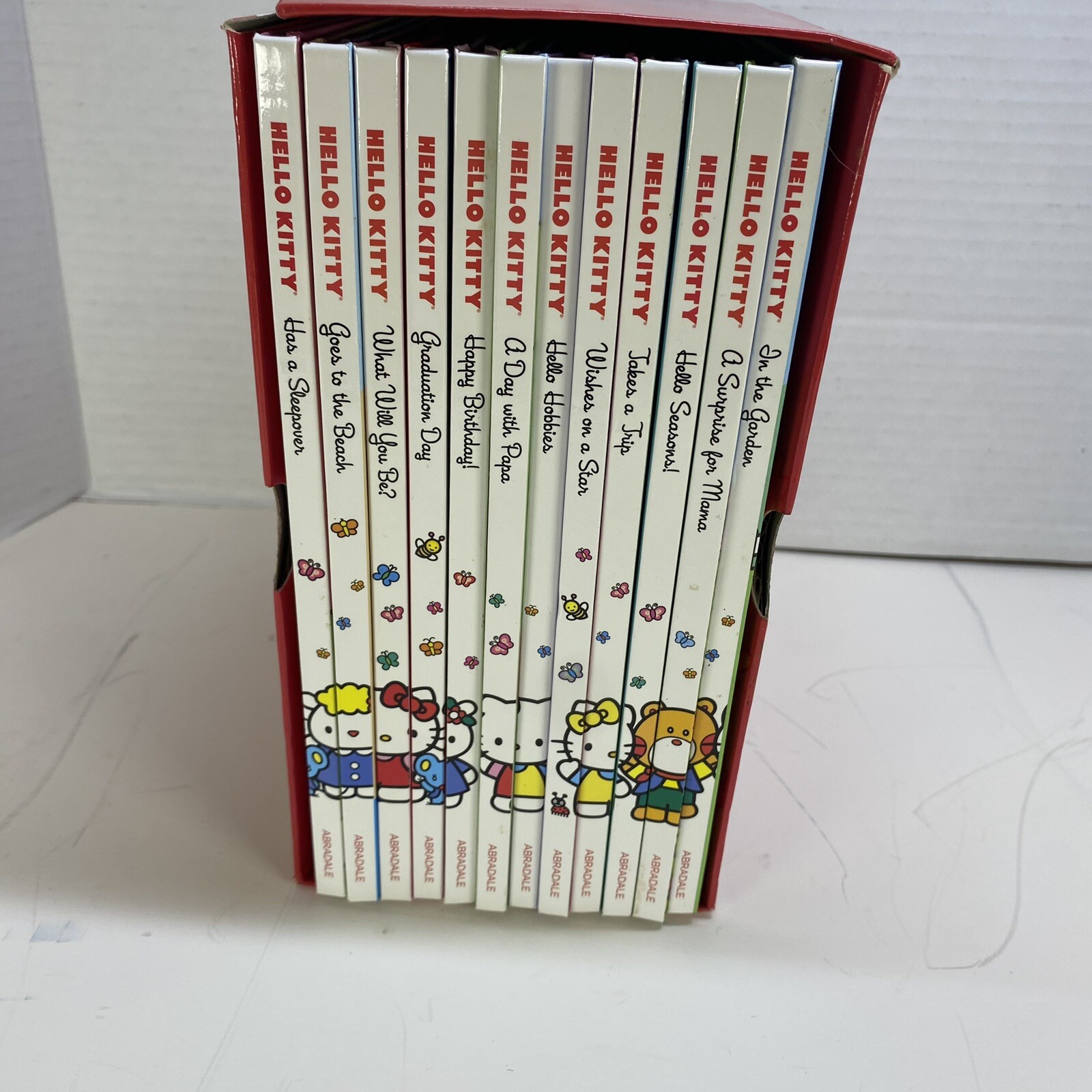 Hello Kitty Storybook Library Set of 12 Books Authentic Sanrio 2013 ...