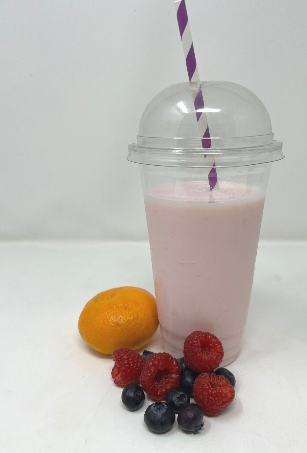 Plastic Smoothie Milkshake Disposable Cups with Lids 10oz 12oz 16oz ...