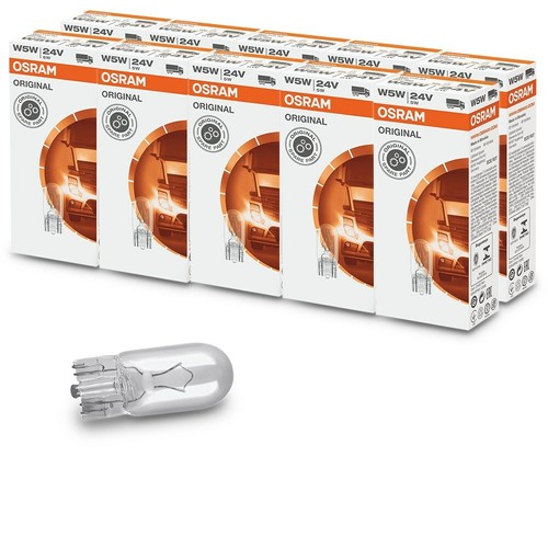 OSRAM W5W 2845 24V BIRNE GLÜHLAMPE 5W BULB 2845TSP LAMPE W2 1x9 5D LKW ...