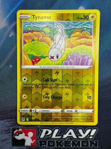 Tynamo 059/196 Reverse Holo Lost Origin Pokemon TCG Card NM + Cardsaver ...