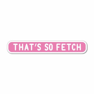 Thats So Fetch Laptop Car Sticker Decal Funny Girls Mean Feminist Women ...