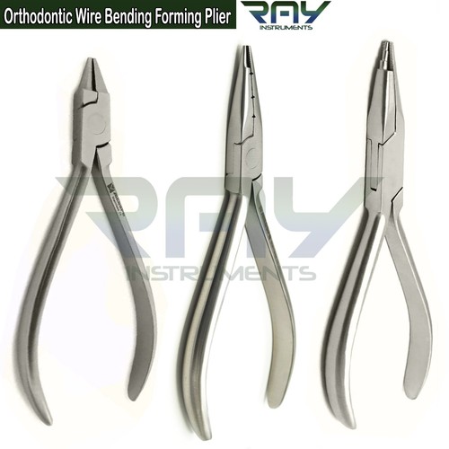 Set of 3 Orthodontic Pliers Dental Wire Bending Loop Forming ...