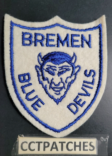 VINTAGE BREMEN, GEORGIA HIGH SCHOOL BLUE DEVILS FELT PATCH | eBay
