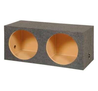 Dual 15 Inch HD Sealed Subwoofer Box 2 X 15" Sub Enclosure | Grey ...