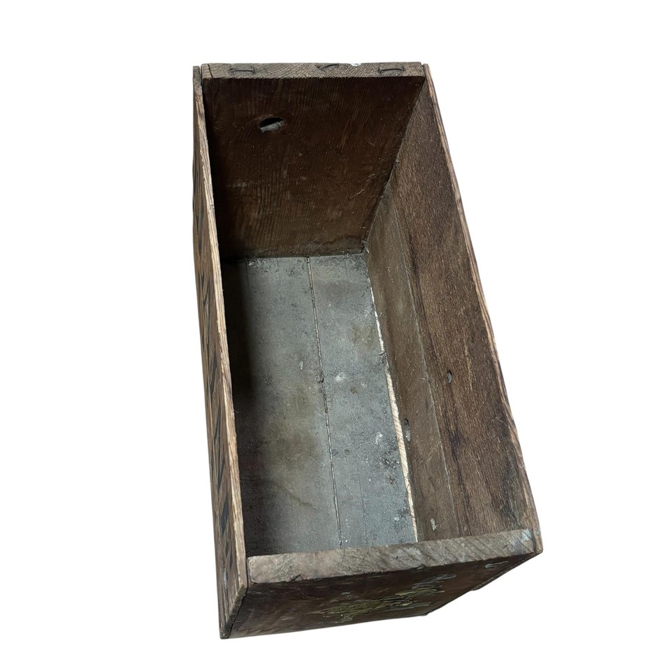 Vintage Elaine Oil Wooden Crate Box Petroleum Refined Oil Standard ...