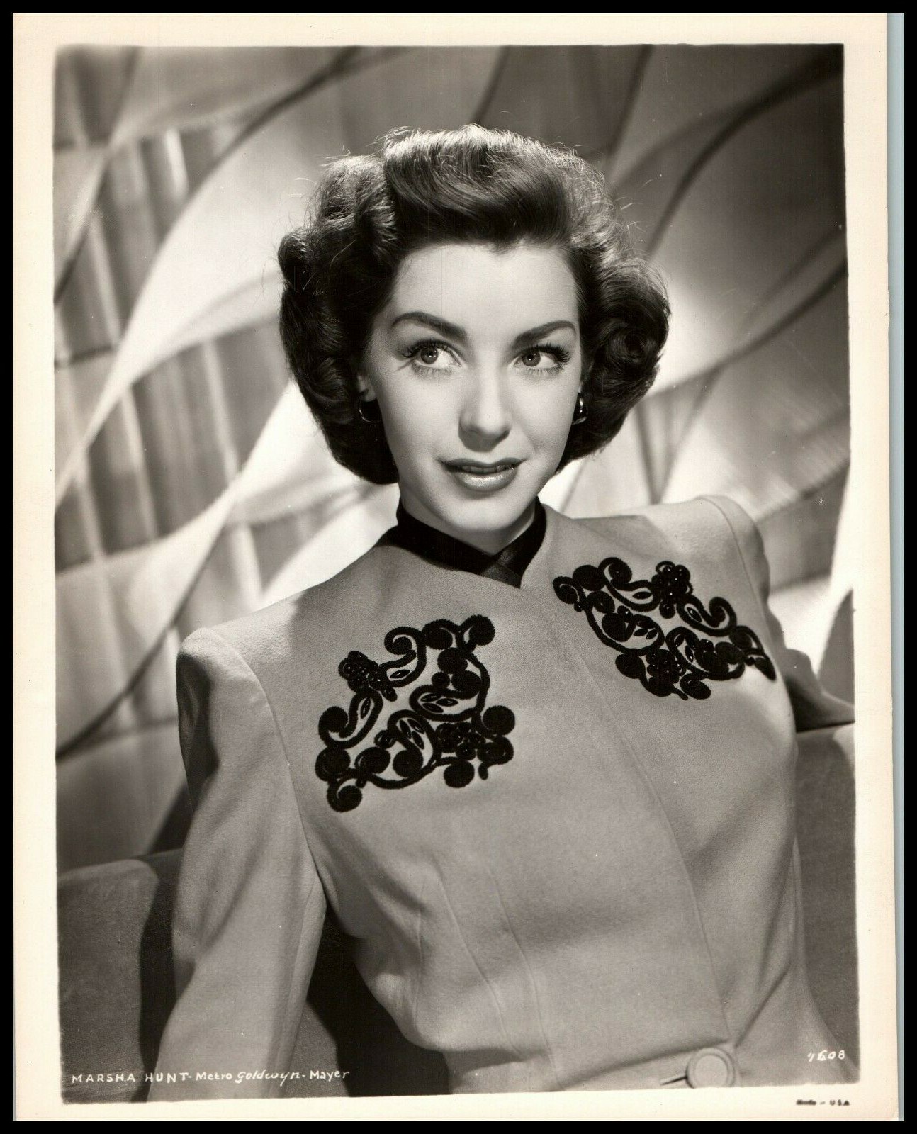 MARSHA HUNT ALLURING POSE GOWN STUNNING MGM PORTRAIT 1940s ORIGINAL ...