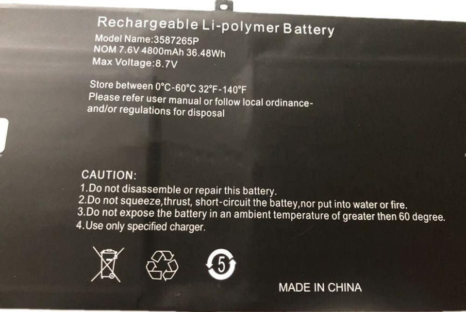 Battery P313R For Jumper EZBook 3 Pro V3 V4 LB10 MB10 A13B 3282122-2S ...