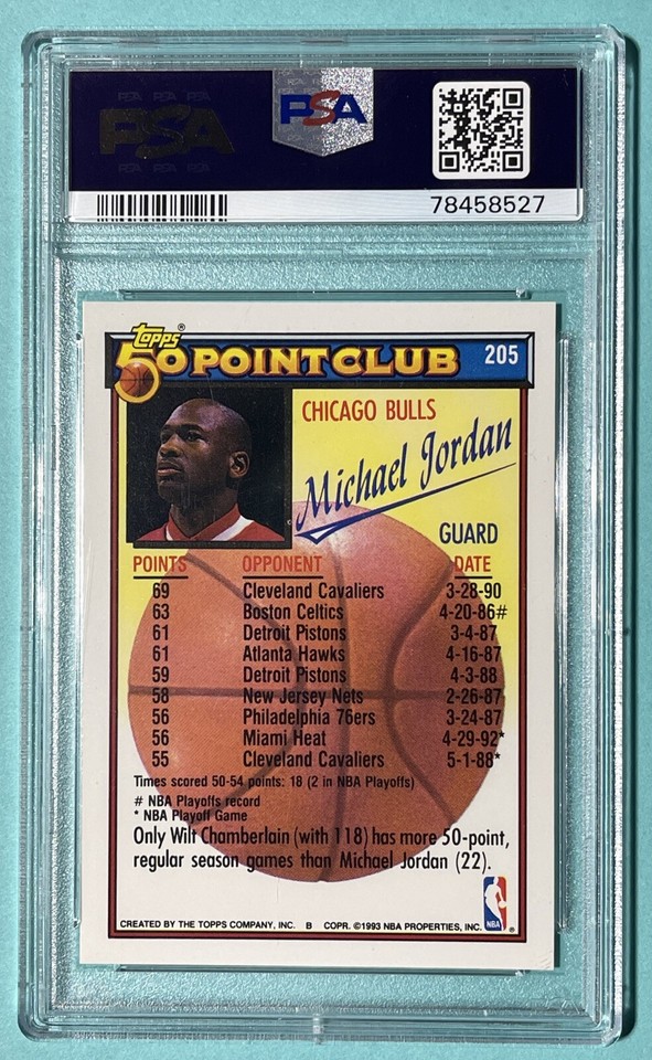 1992 Topps Michael Jordan #205 - PSA 8 NM -MT | eBay