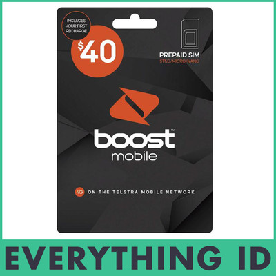 AUSTRALIAN BOOST $40 PREPAID MULTI FIT SIM CARD PACK 3G 4G 5G NORMAL ...