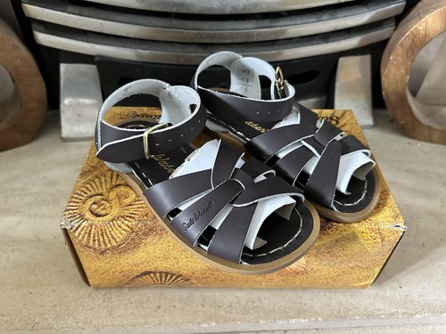 Salt Water Sandals Kids Size UK 9 Sun San Brown Leather 882 BNIB | eBay UK